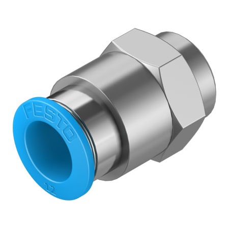 Festo Push-In Fitting QSF-1/4-12-B QSF-1/4-12-B | Zoro